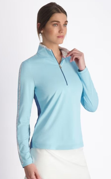 Fairway & Greene SWEETSPOT AIMEE ZIP MOCK LONG SLEEVE – Gals on and off ...